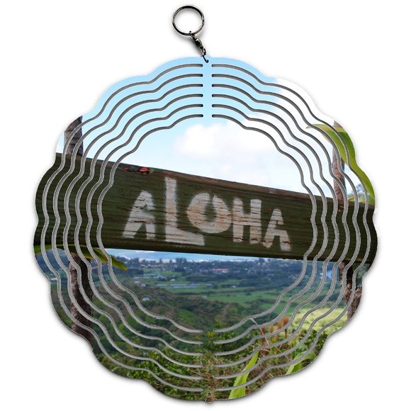 Design | Serene Aloha Greenery Bliss Design Wind Spinner | Poshmark